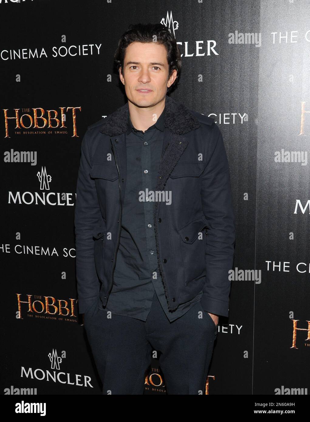 Actor Orlando Bloom attends a special screening of "The Hobbit: The Desolation of Smaug" hosted ...