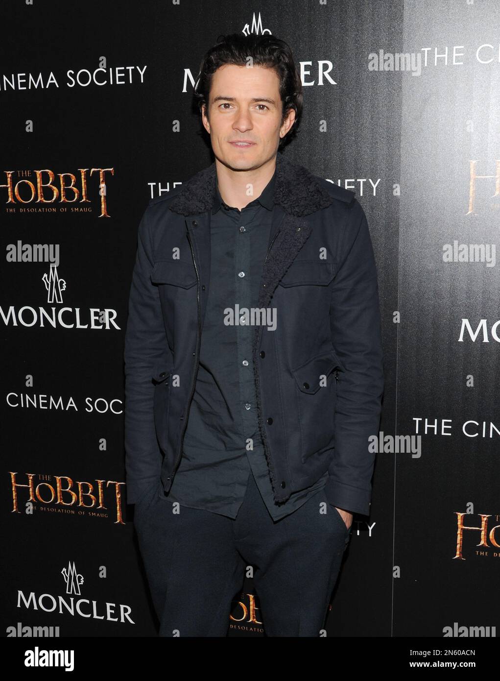Actor Orlando Bloom attends a special screening of "The Hobbit: The Desolation of Smaug" hosted ...