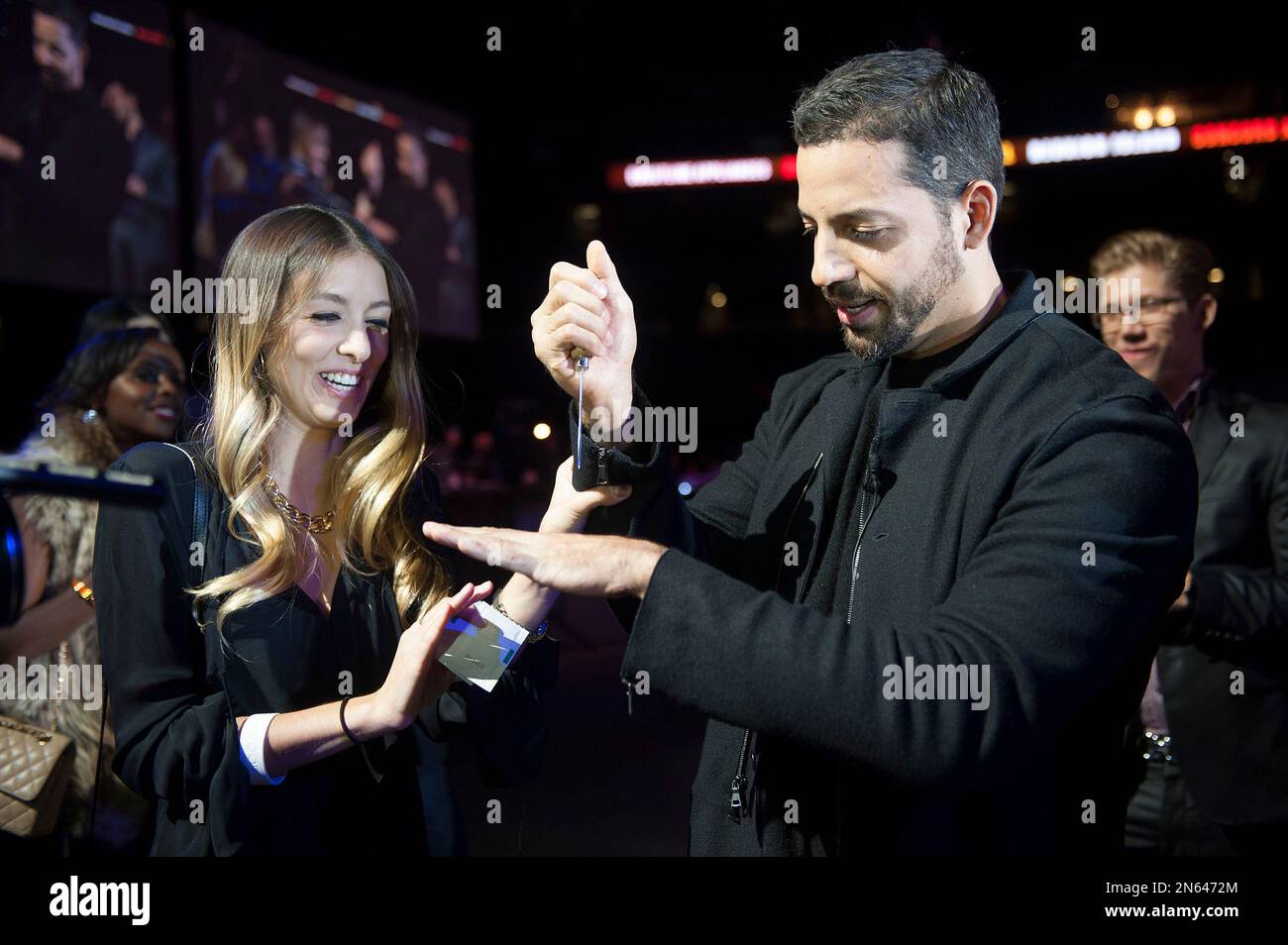 American illusionist David Blaine performs during the 10 Year ...