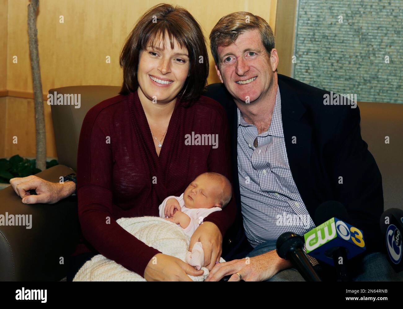 Former Rhode Island congressman Patrick Kennedy, right, sits with wife ...