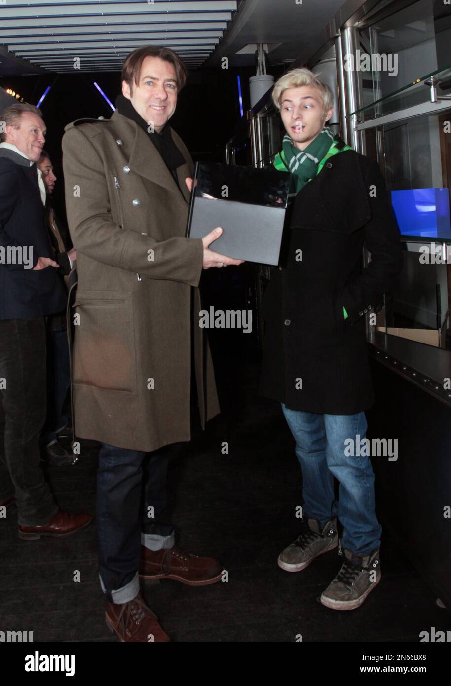 Jonathan Ross and his son Harvey Kirby Ross attend an exclusive preview ...