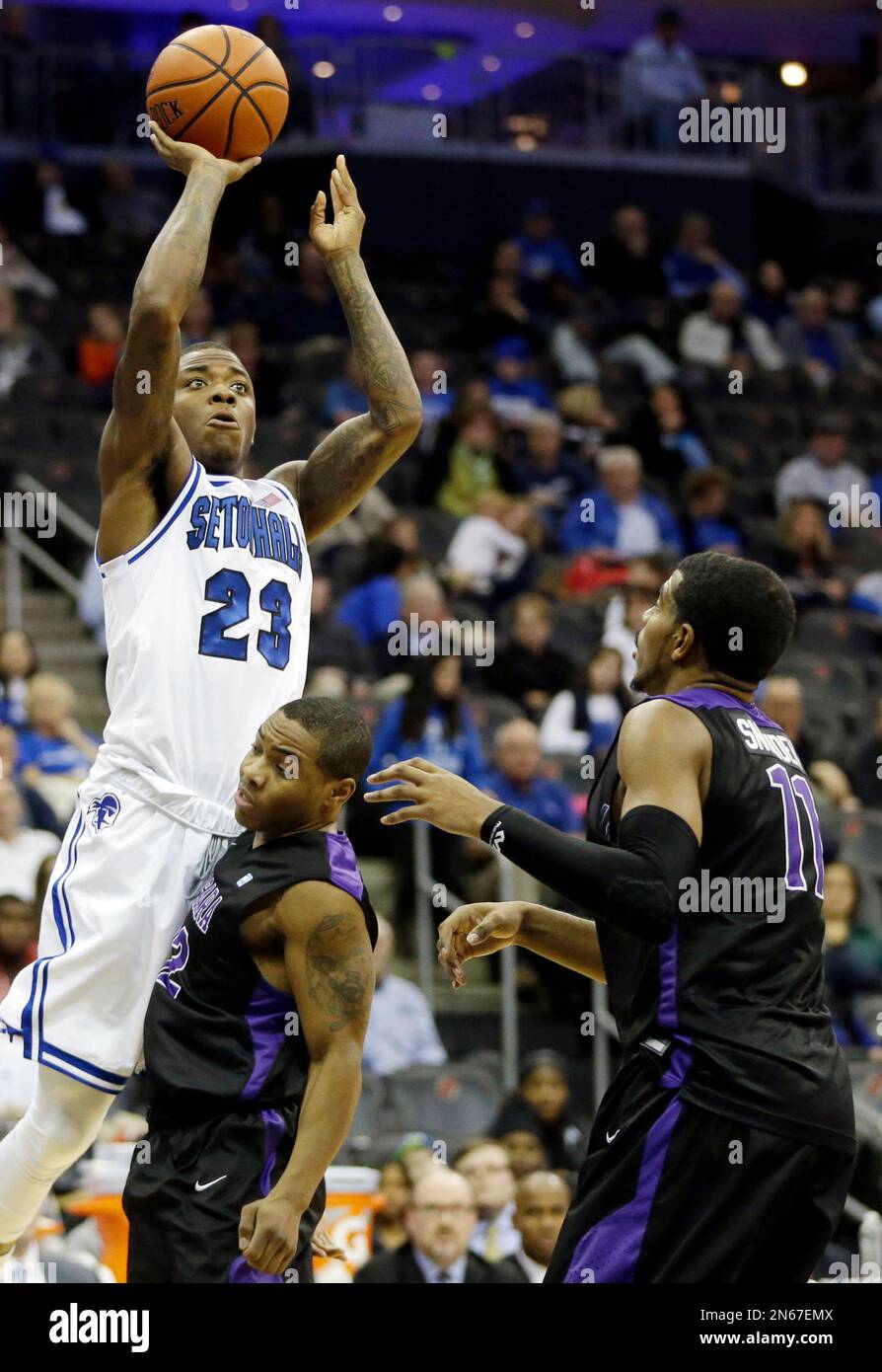 Seton Hall Pirates forward Fuquan Edwin (23) goes up for a shot against ...