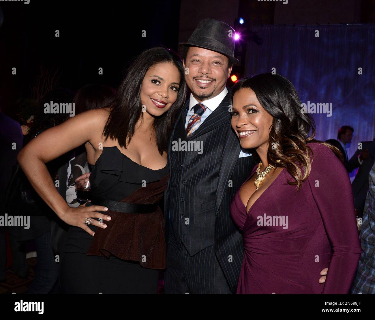 From left to right, actress Sanaa Lathan, actor Terrence Howard, and ...
