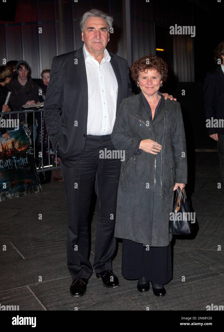 English actor Jim Carter and wife english actress Imelda Staunton ...