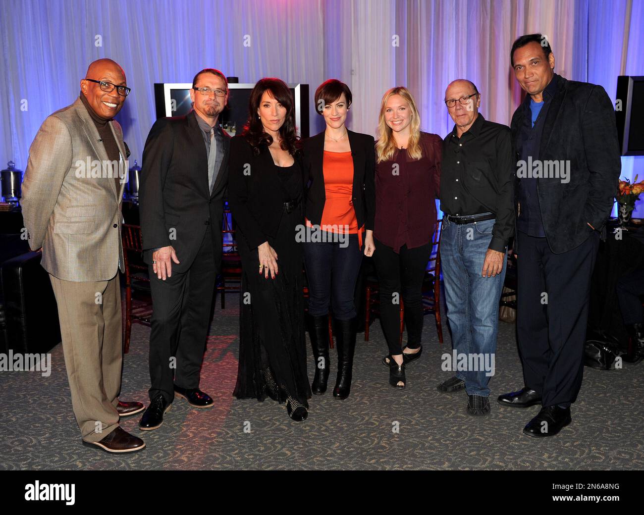 From left, director/executive producer Paris Barclay, creator/executive producer Kurt Sutter ...