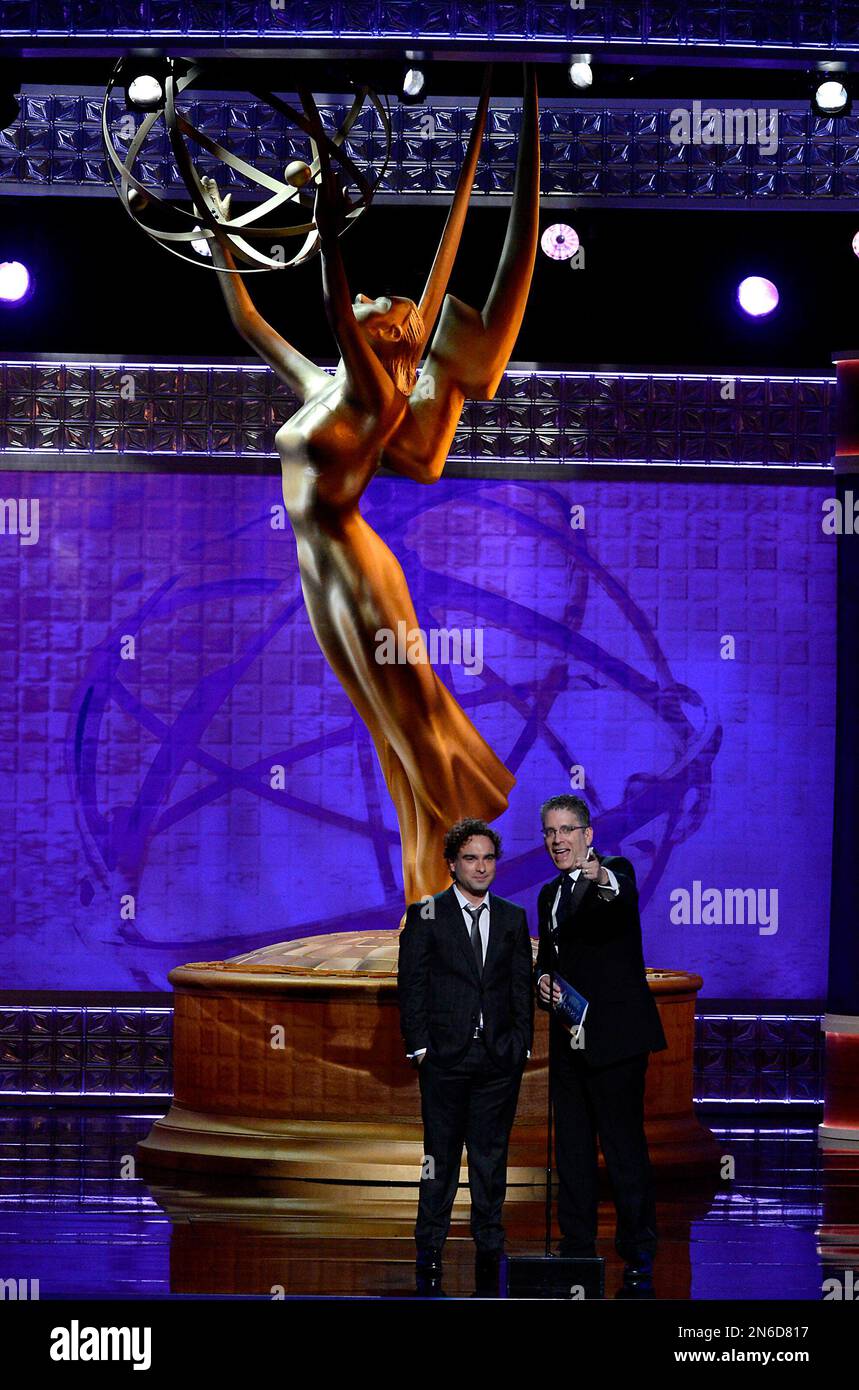 LOS ANGELES, CA - SEPTEMBER 15: (L-R) Johnny Galecki and Bill Prady ...