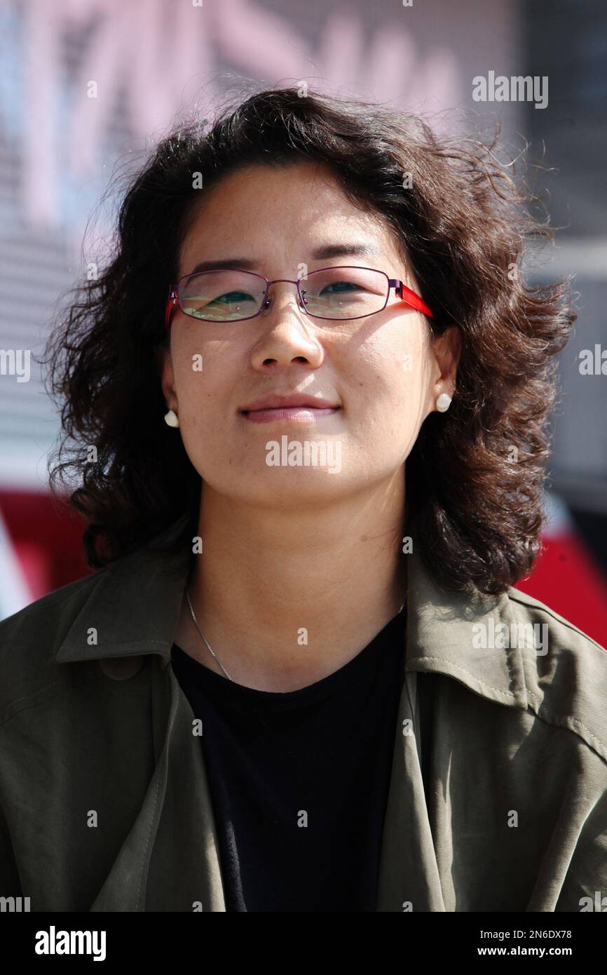 In this Oct. 4, 2013 photo, South Korean Director Kim Lyang poses ...