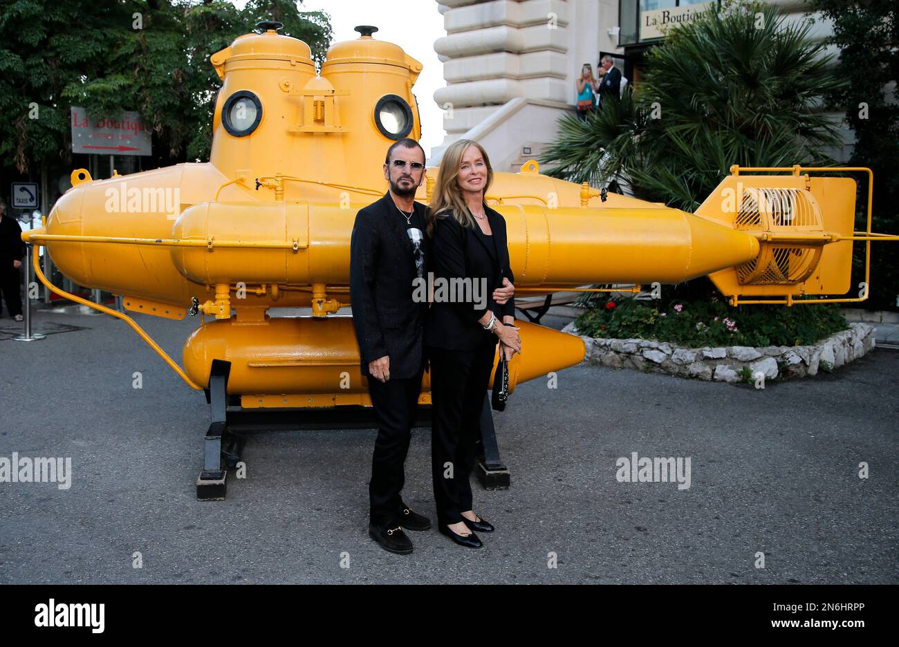 English musician, singer, songwriter and actor, Ringo Starr with his ...