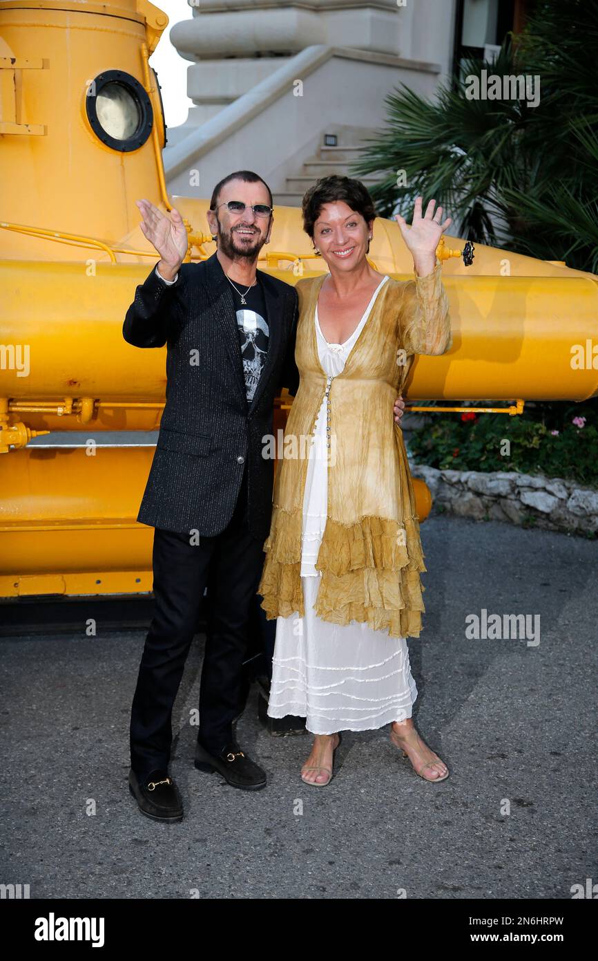 English musician, singer, songwriter and actor, Ringo Starr and English ...