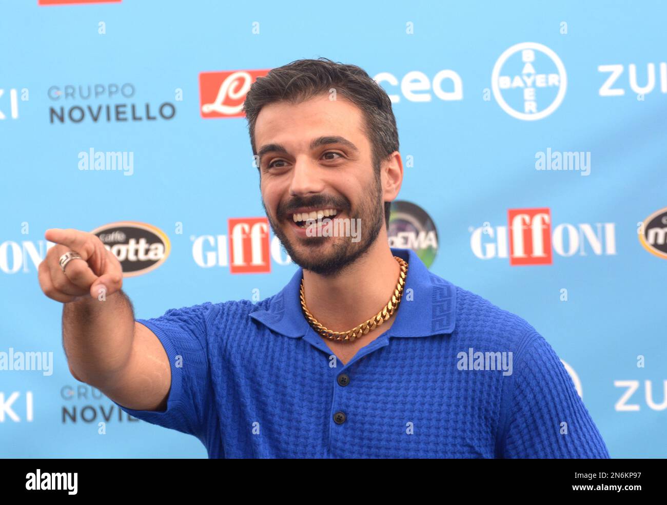 GIFFONI VALLE PIANA, ITALIEN - 28,2022. Juli: Gianmarco Saurino beim ...