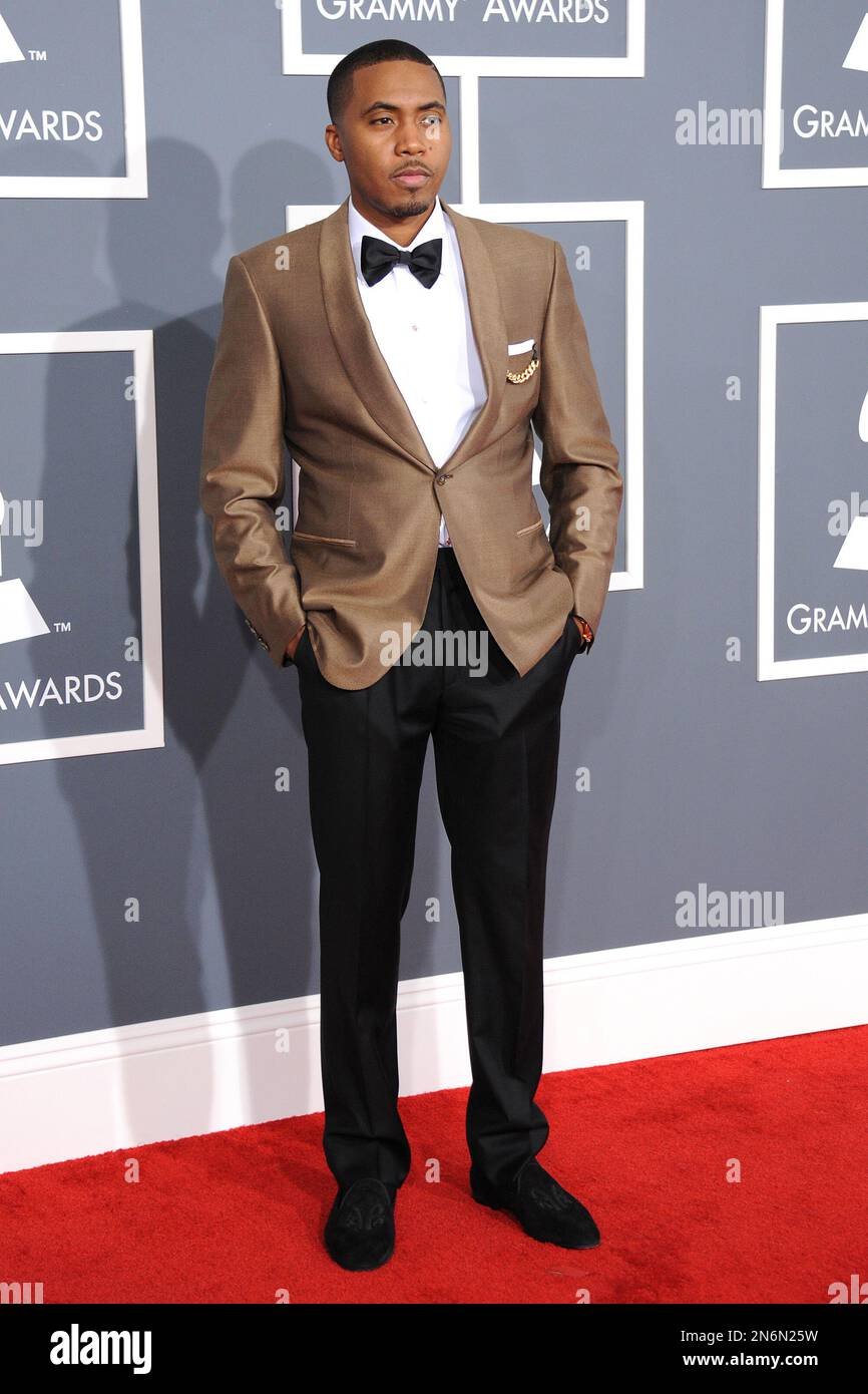 FILE - This Feb. 10, 2013 file photo shows Nas at the 55th annual ...