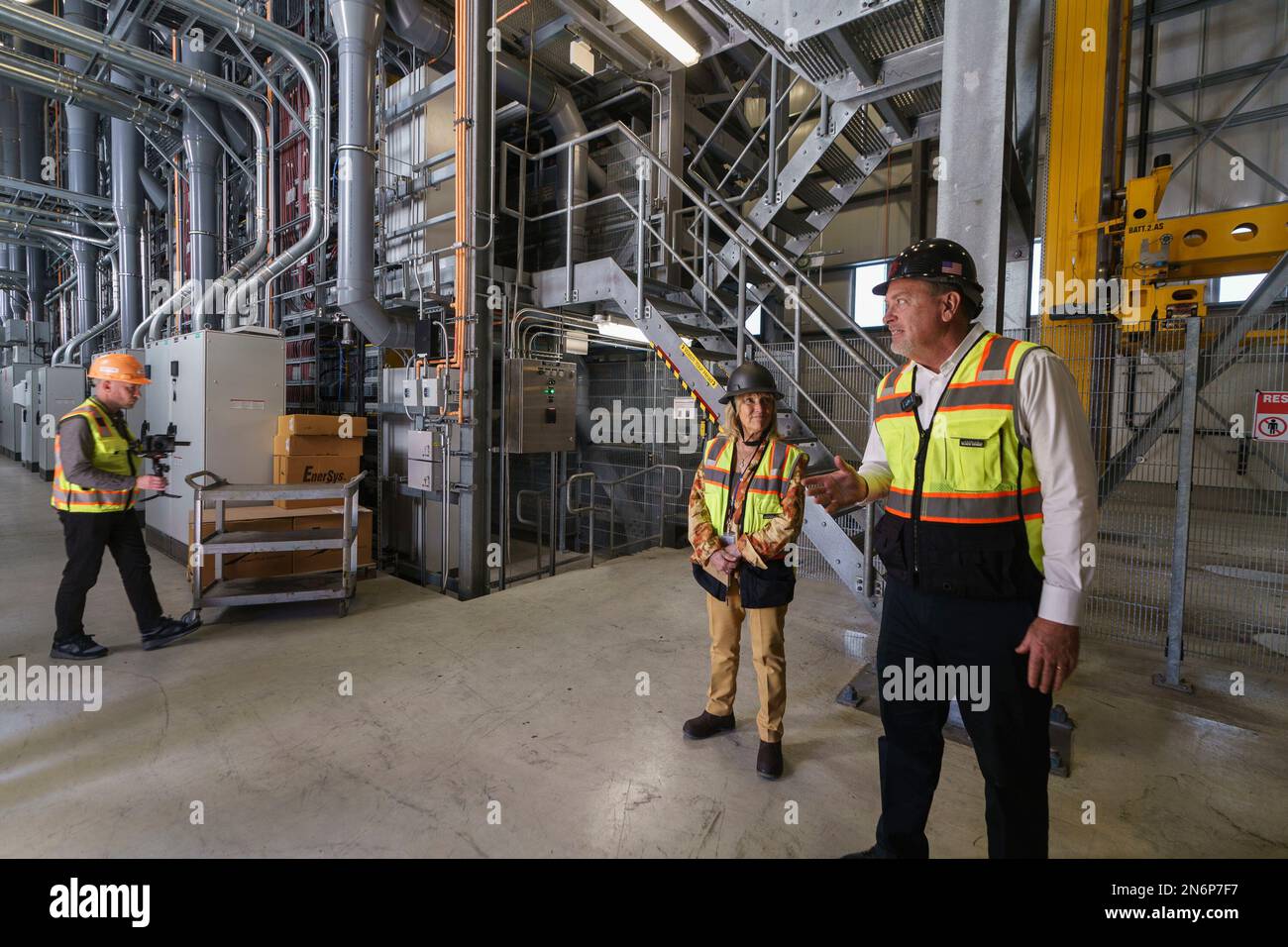 Long Beach Container Terminal CEO Anthony Otto, right, and LBCT Bonnie ...