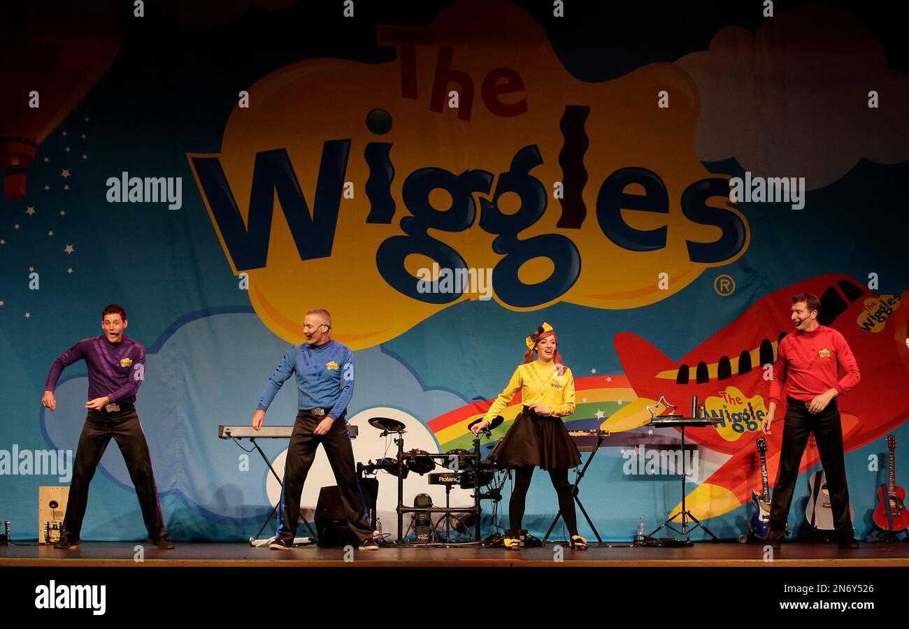 In this Sunday, July 21, 2013 photo, The Wiggles' from left, Lachy ...