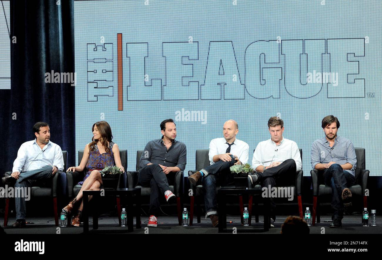 From left, executive producers Jeff Schaffer, Jackie Marcus Schaffer ...