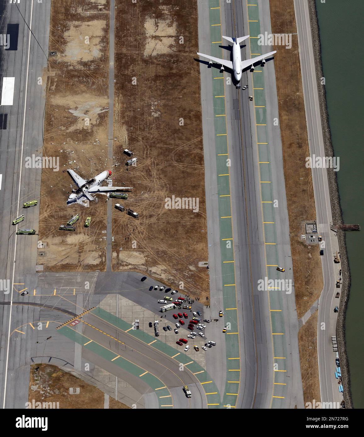 FILE - This July 6, 2013 aerial file photo shows a United Airlines ...