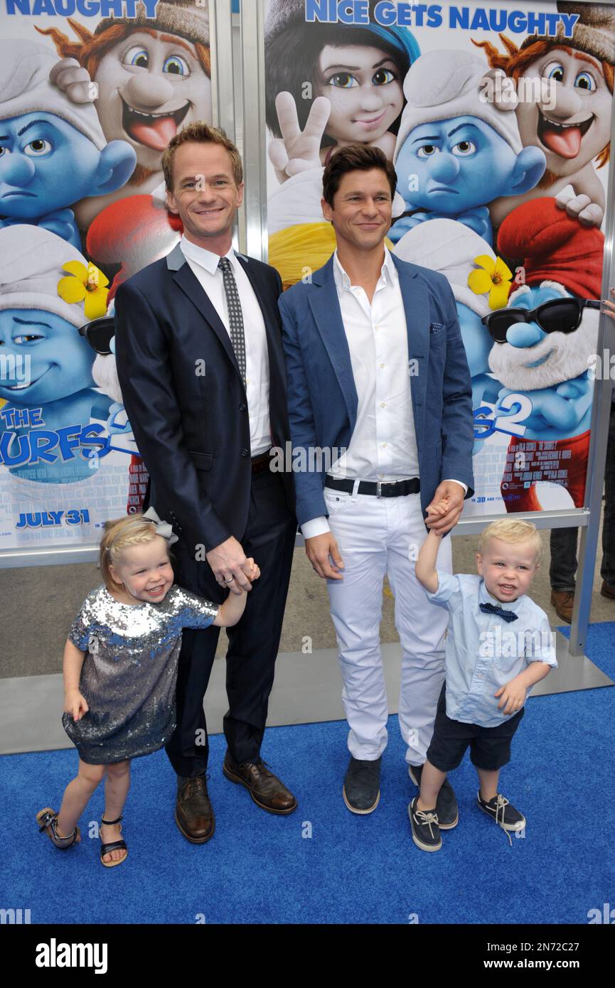 Actors Neil Patrick Harris, second from left, and David Burtka with ...