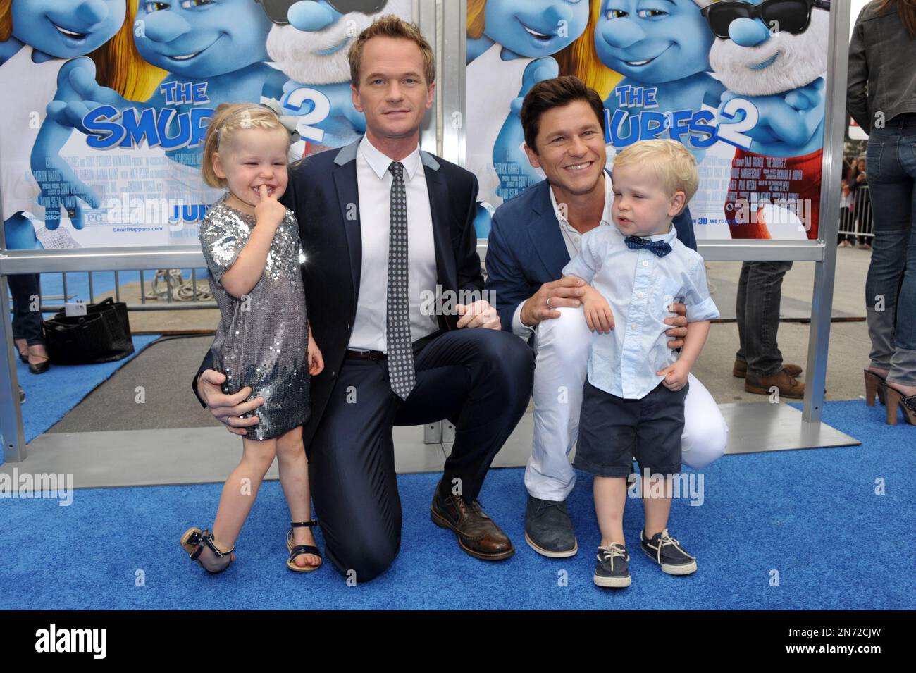 Actors Neil Patrick Harris, second from left, and David Burtka with ...
