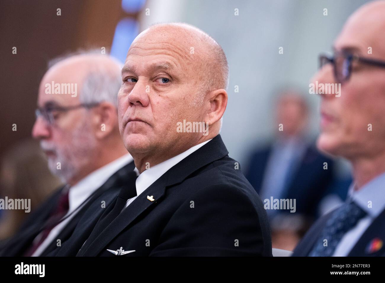 UNITED STATES - FEBRUARY 9: Captain Casey A. Murray, center, president ...