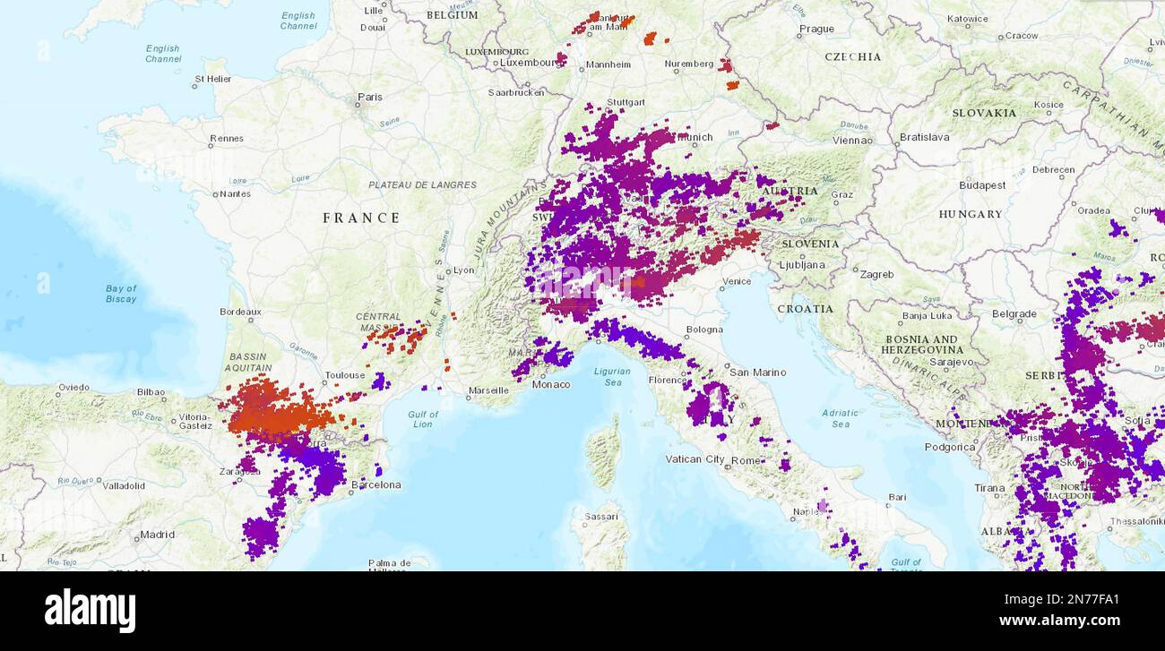 Waldbrande Frankreich Aktuell Karte 2022