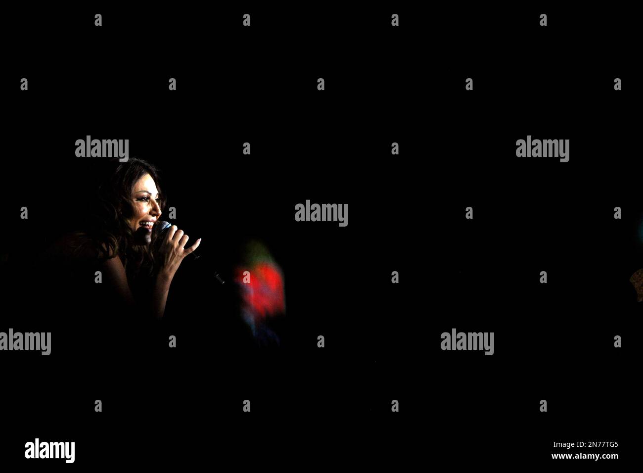 Serbian folk diva Svetlana Raznatovic, better known as Ceca performs ...