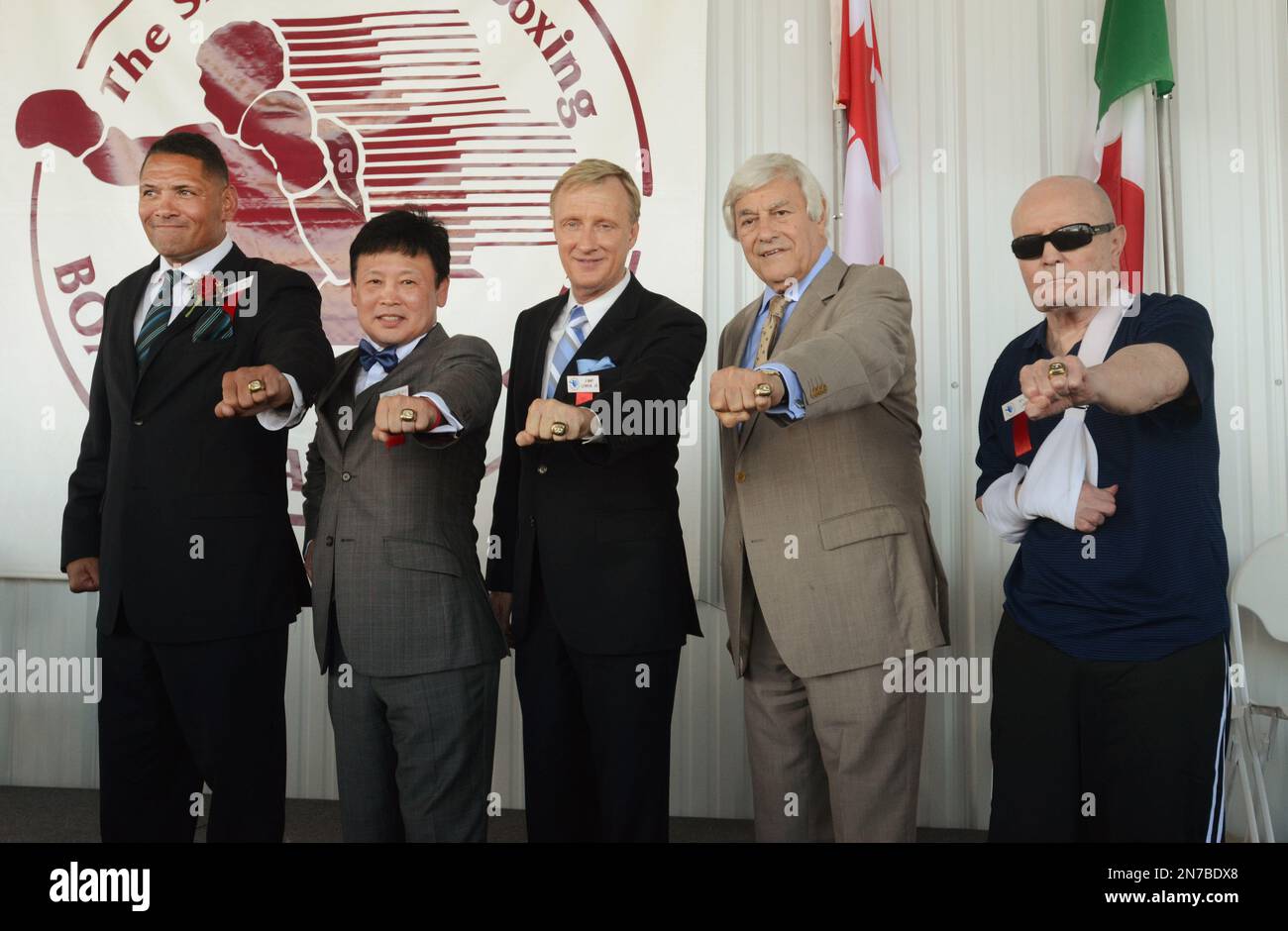 International Boxing Hall of Fame inductees, from left to right, Virgil ...