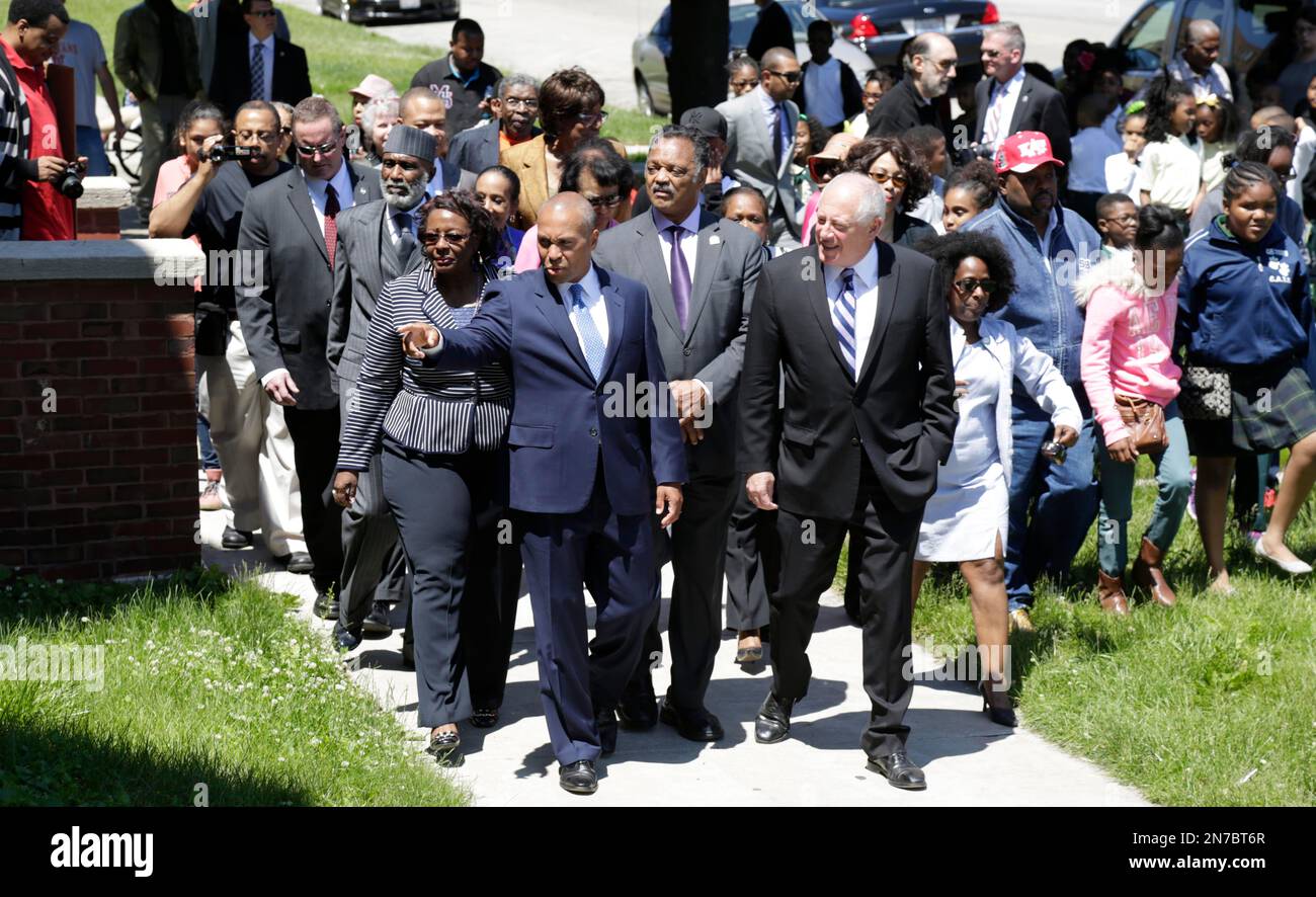 Massachusetts Gov. Deval Patrick walks through his boy hood ...