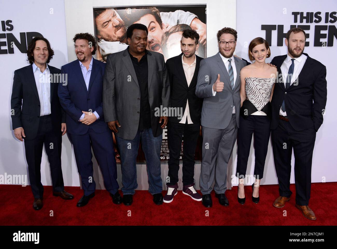From left to right, actor Paul Rudd, actor Danny McBride, actor Craig ...