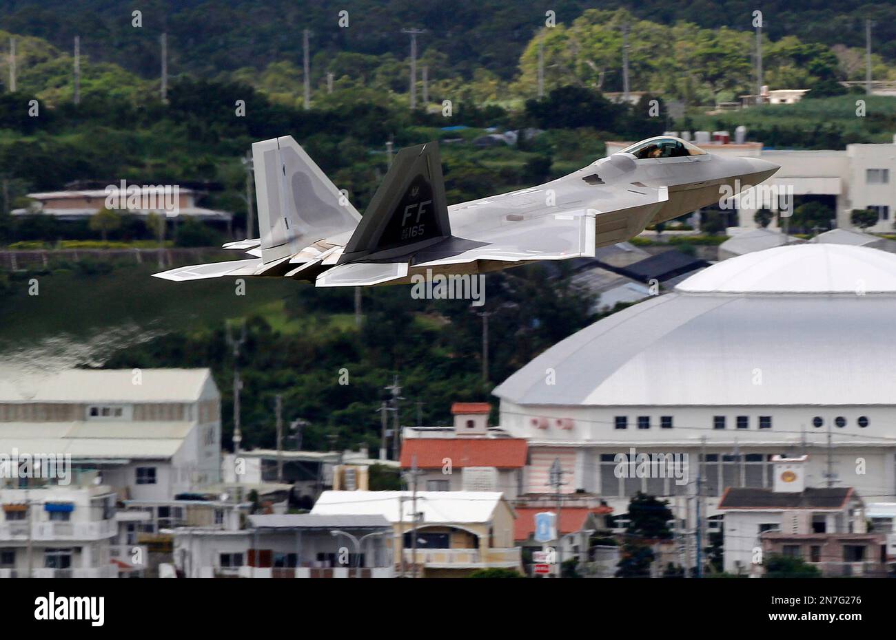 FILE - In this Aug. 14, 2012 file photo, a U.S. Air Force F-22 Raptor ...