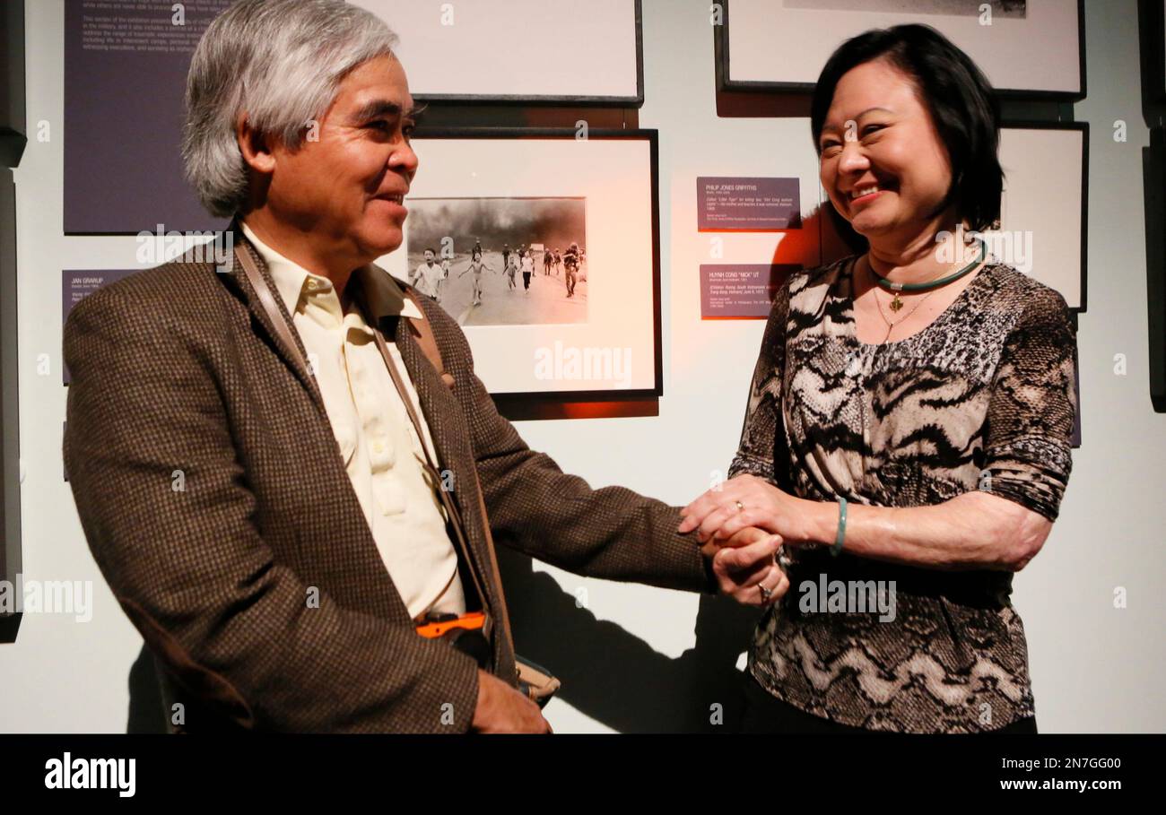 The Associated Press photographer Huynh Cong "Nick" Ut, left, and Kim ...