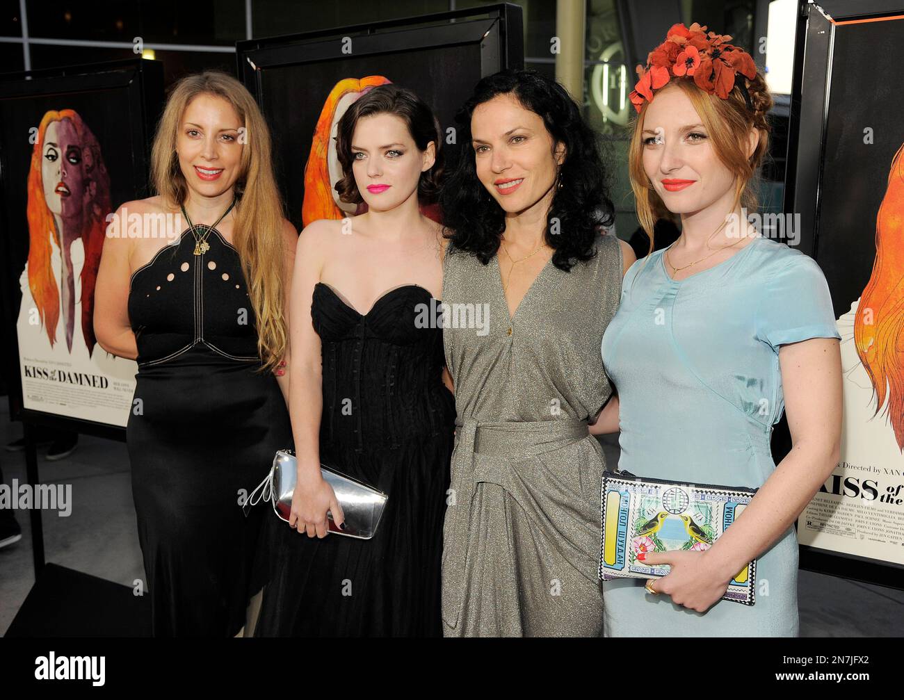 Xan Cassavetes, second from right, writer/director of "Kiss of the ...