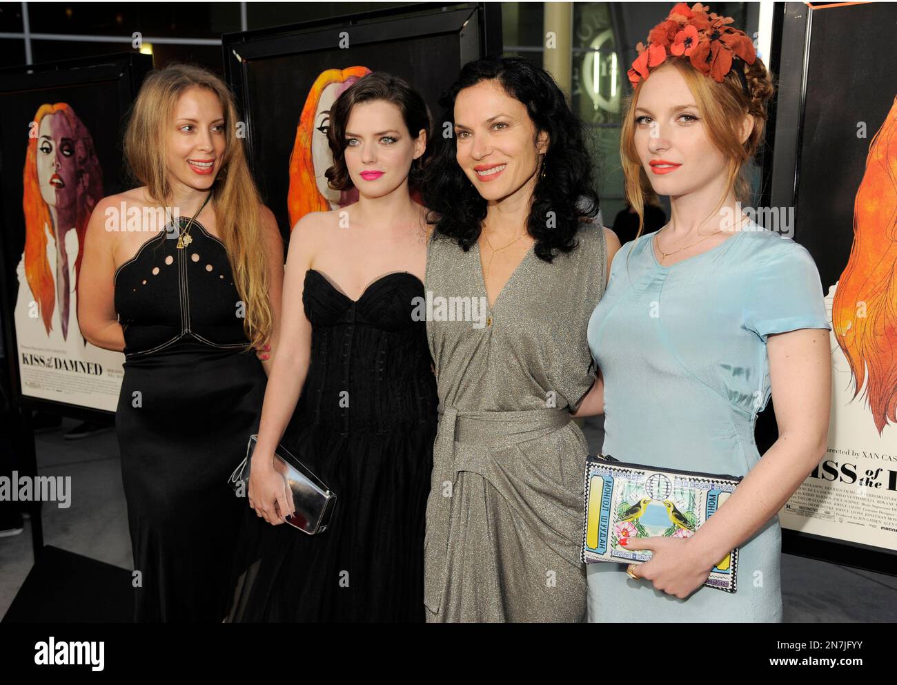 Xan Cassavetes, second from right, writer/director of "Kiss of the ...