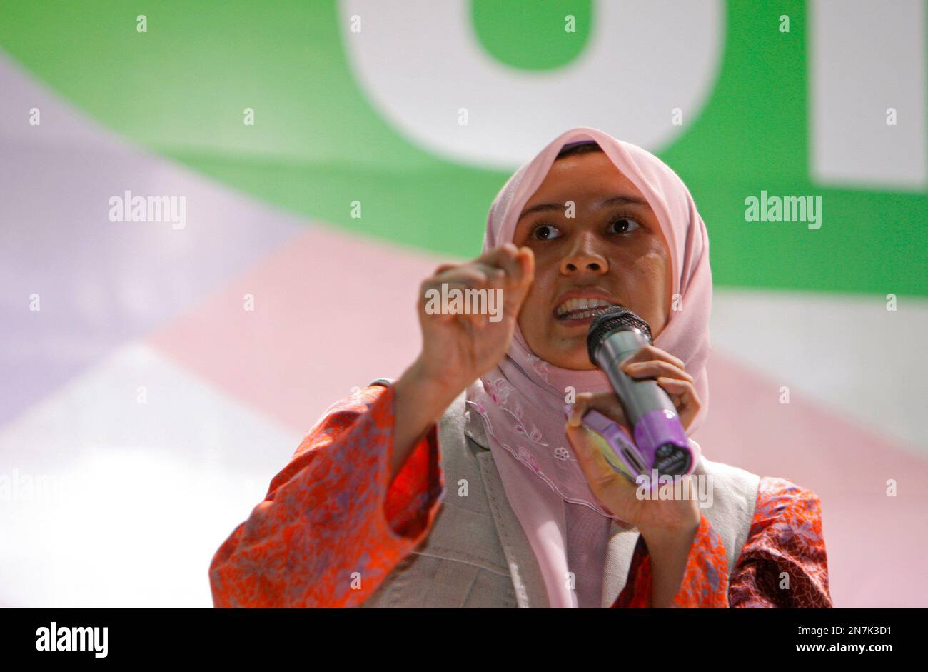 Malaysia's opposition People's Justice Party candidate and daughter of ...
