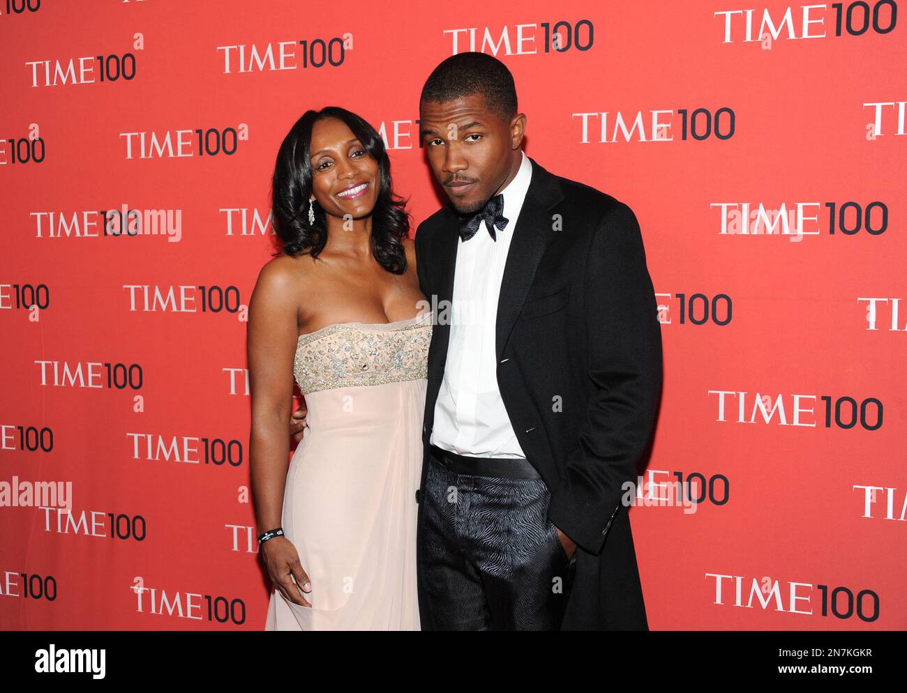 Singer Frank Ocean and his mother Katonya Breaux Riley attend the TIME ...