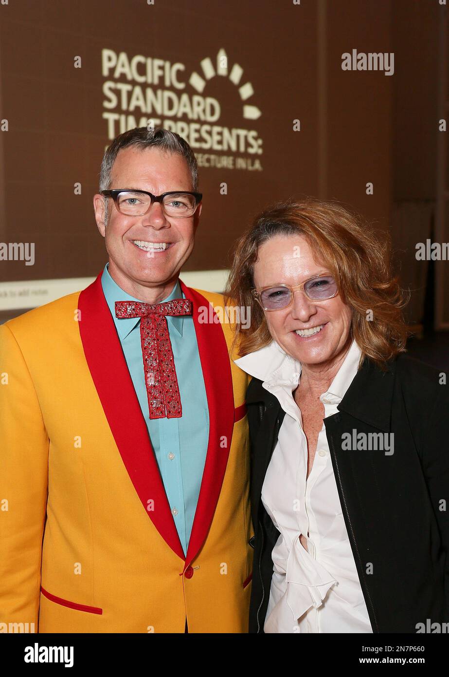 From left, Charles Phoenix, author/humorist and Ann Philbin, Director ...