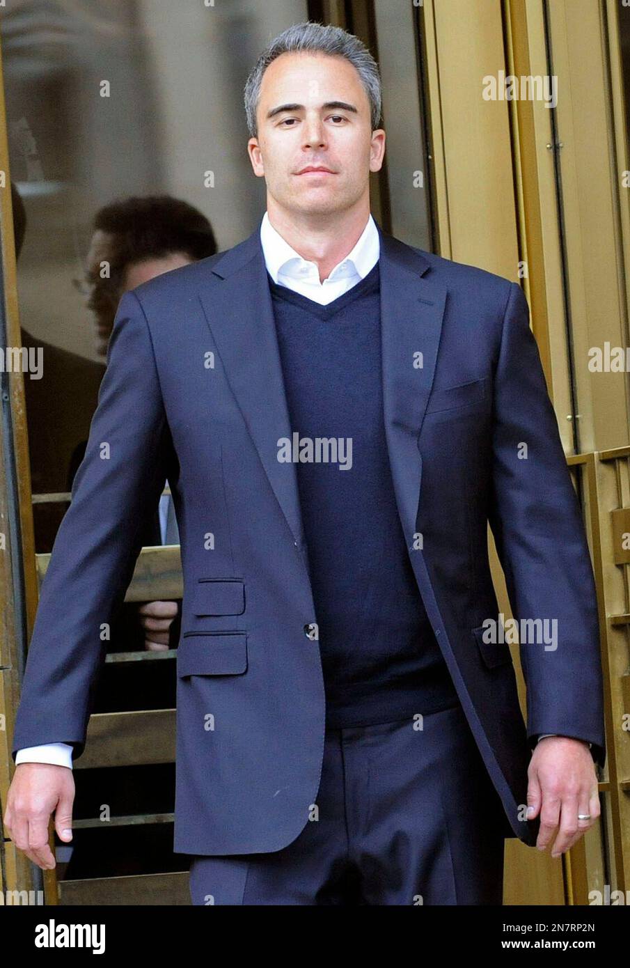 Michael Steinberg exits Manhattan federal court with his attorney Barry ...