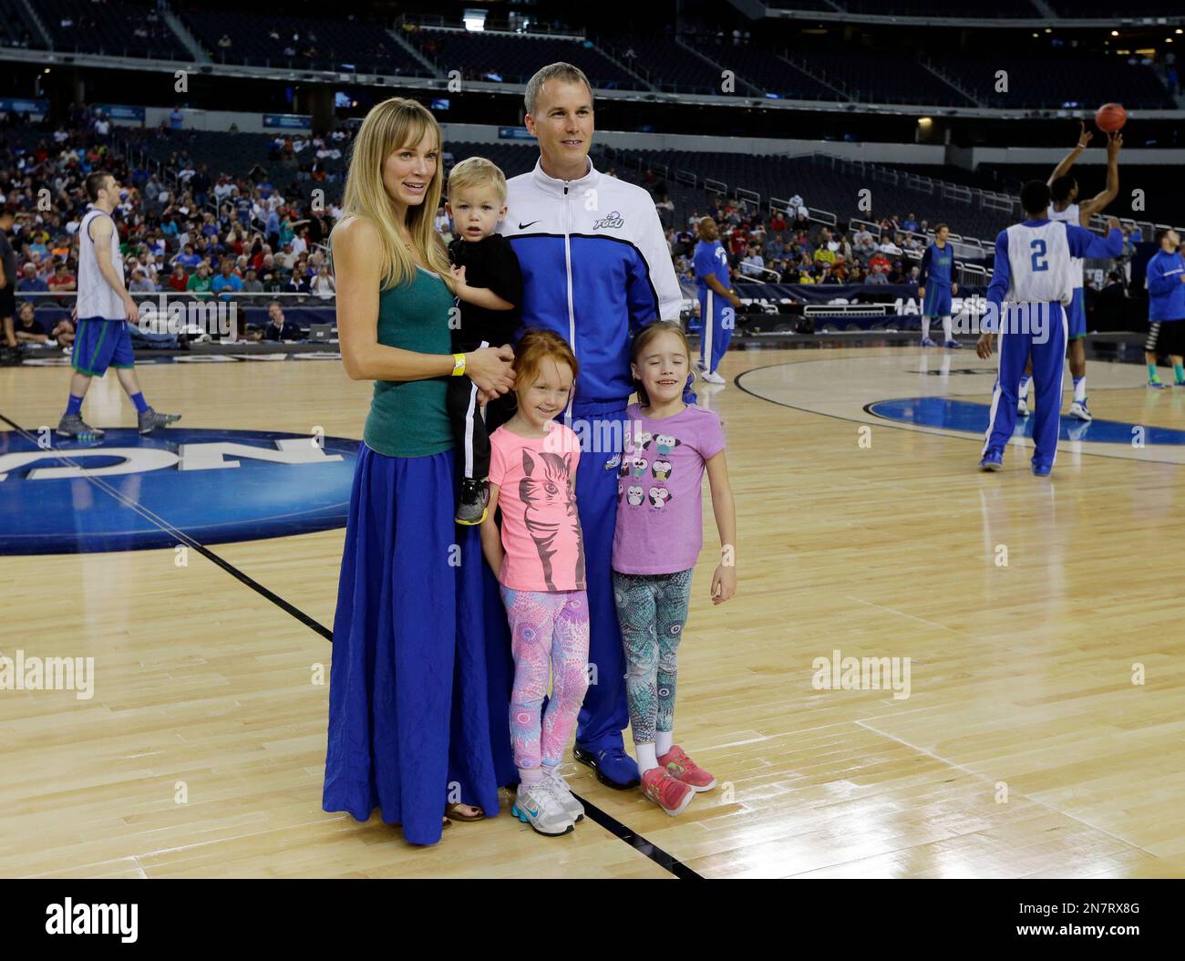 Florida Gulf Coast head coach Andy Enfield poses for a picture with his ...