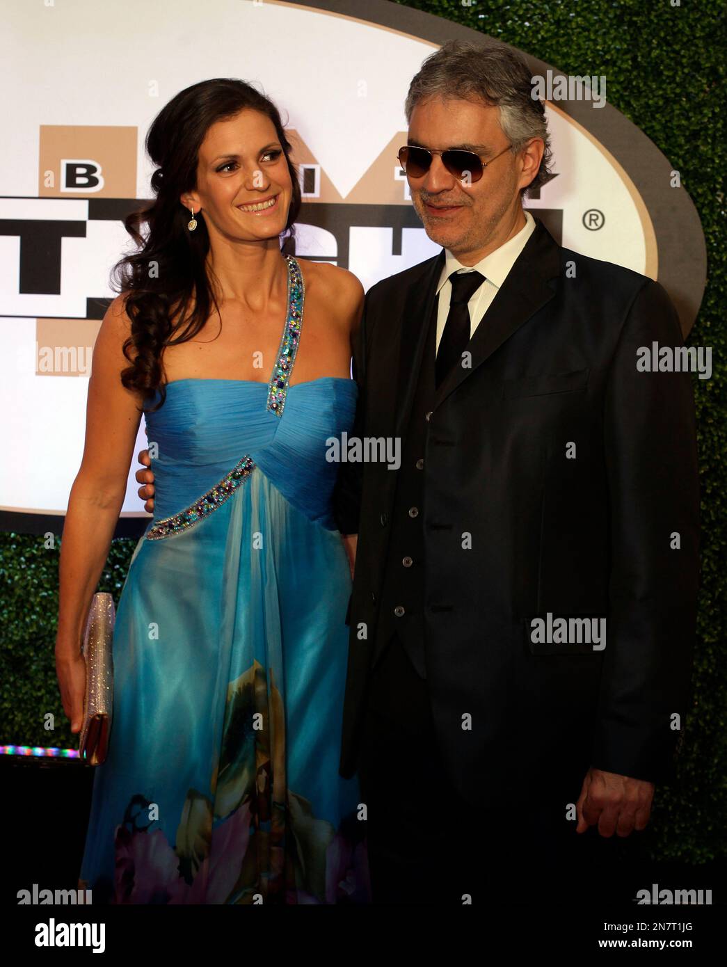 Andrea Bocelli and wife Victoria arrive at Muhammad Ali's Celebrity ...