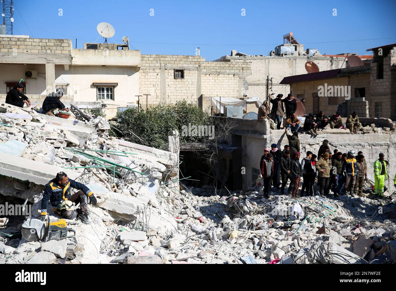 9. Februar 2023, Jenderis, Aleppo governorate, Syrien: Aleppo, Syrien. 09. Februar 2023 Die ...