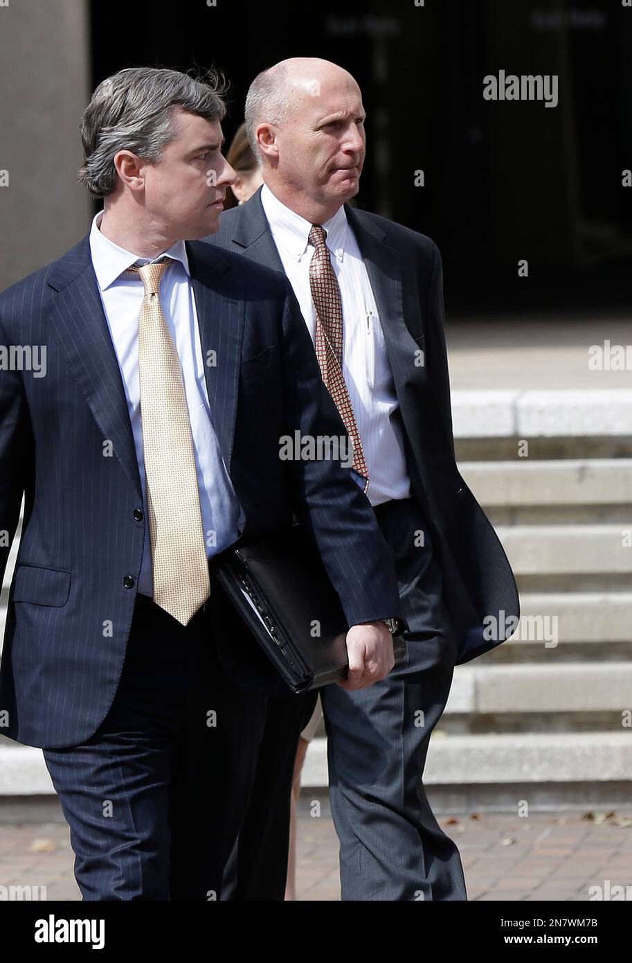 Steve Newman, right, president and CEO of Swiss-based Trancocean Ltd ...