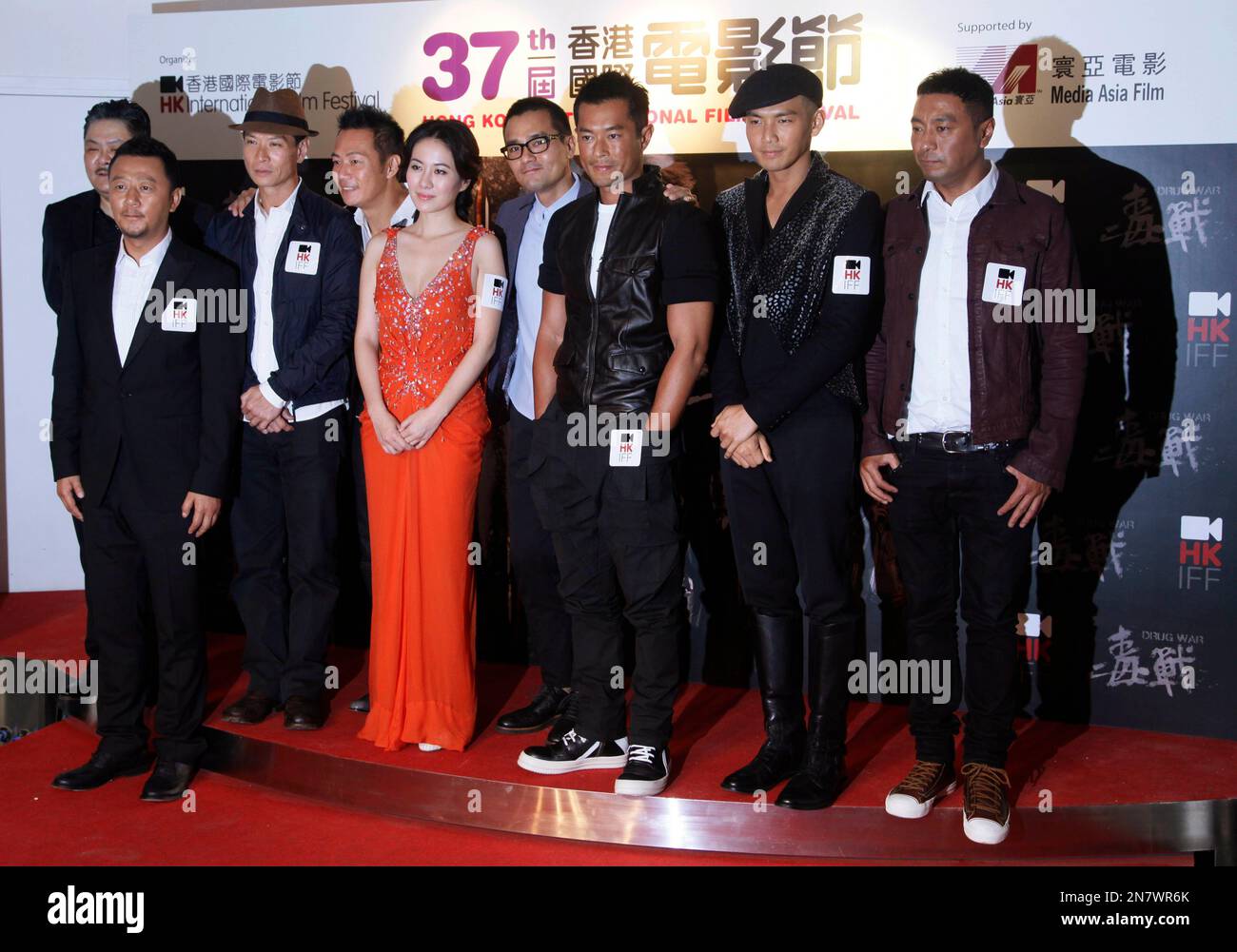 From left, Hong Kong actor Lam Suet, Chinese actor Guo Tao, Hong Kong ...