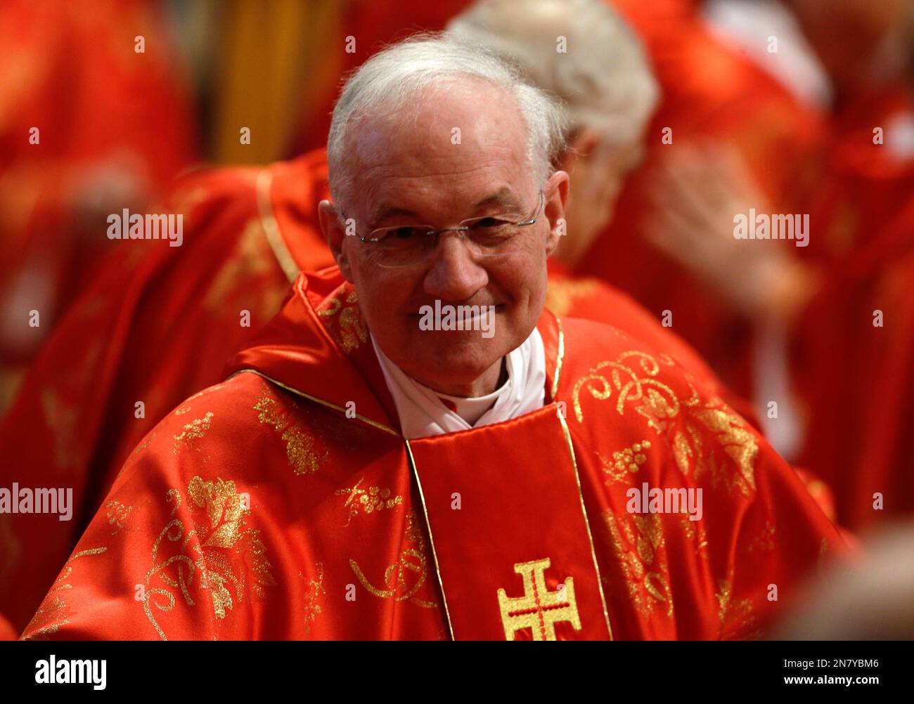 Canadian Cardinal Marc Ouellet attends a Mass for the election of a new ...