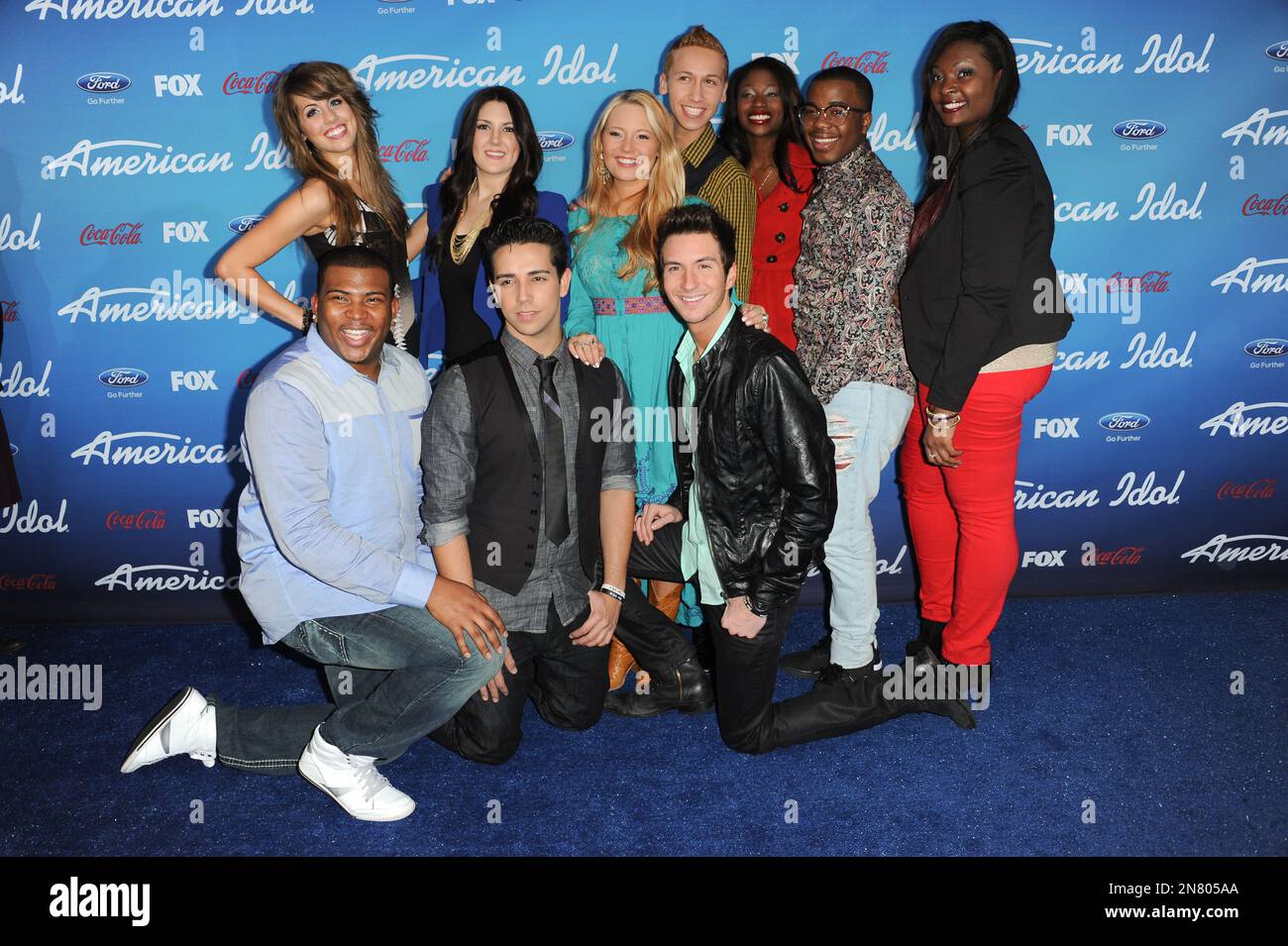 From top left to right, Angie Miller, Kree Harrison, Janelle Arthur ...