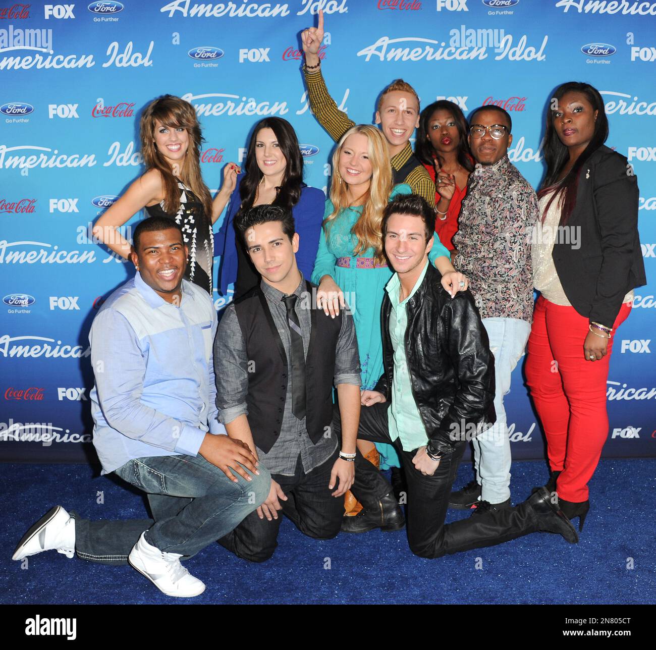 From top left to right, Angie Miller, Kree Harrison, Janelle Arthur ...