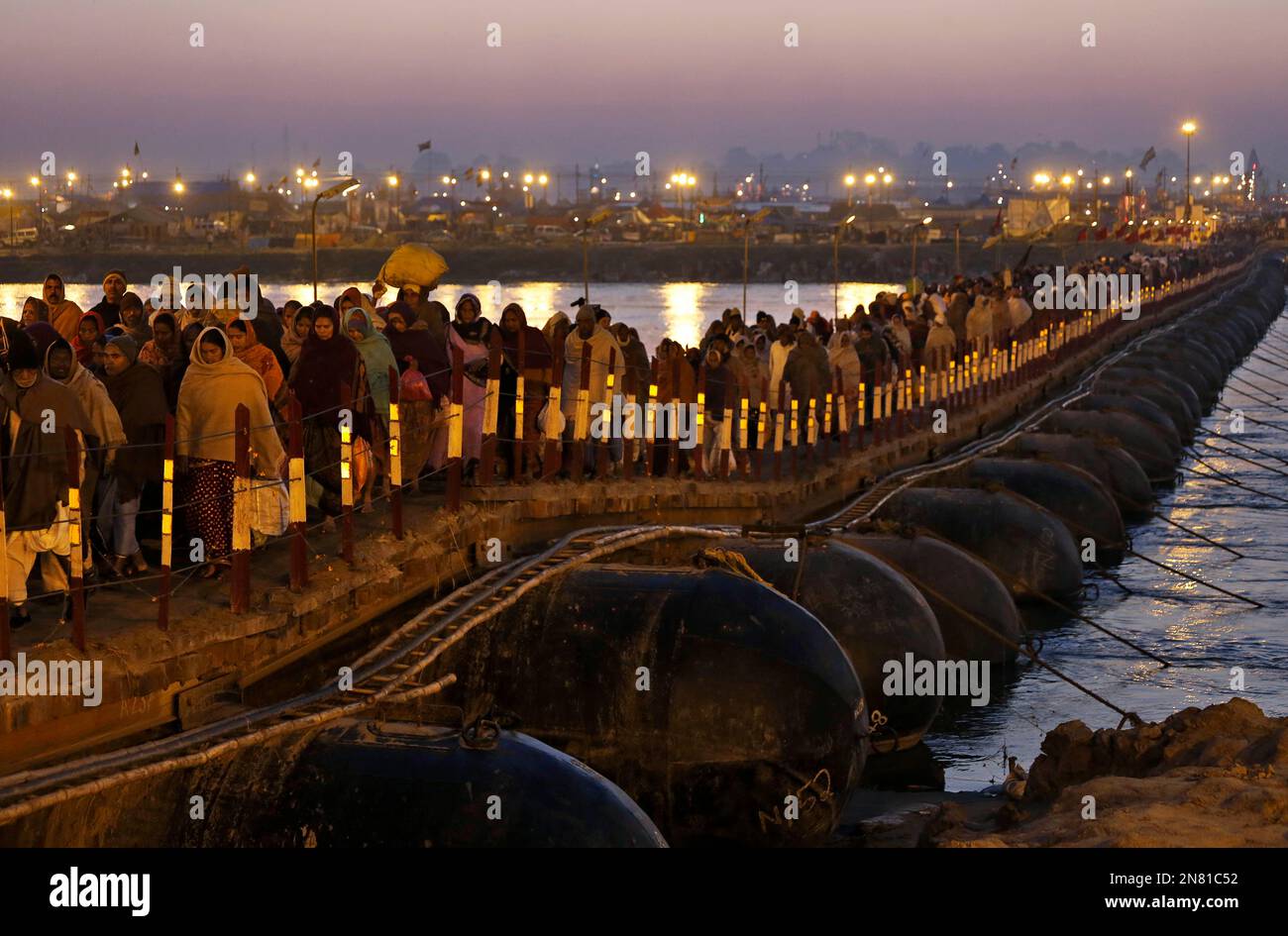 In this Feb. 9, 2013 file photo, thousands of Indian Hindu devotees ...