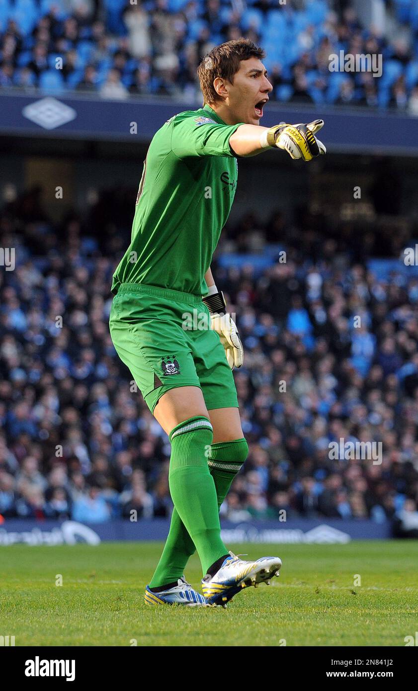 Manchester City's Costel Pantilimon during their English FA Cup fifth ...