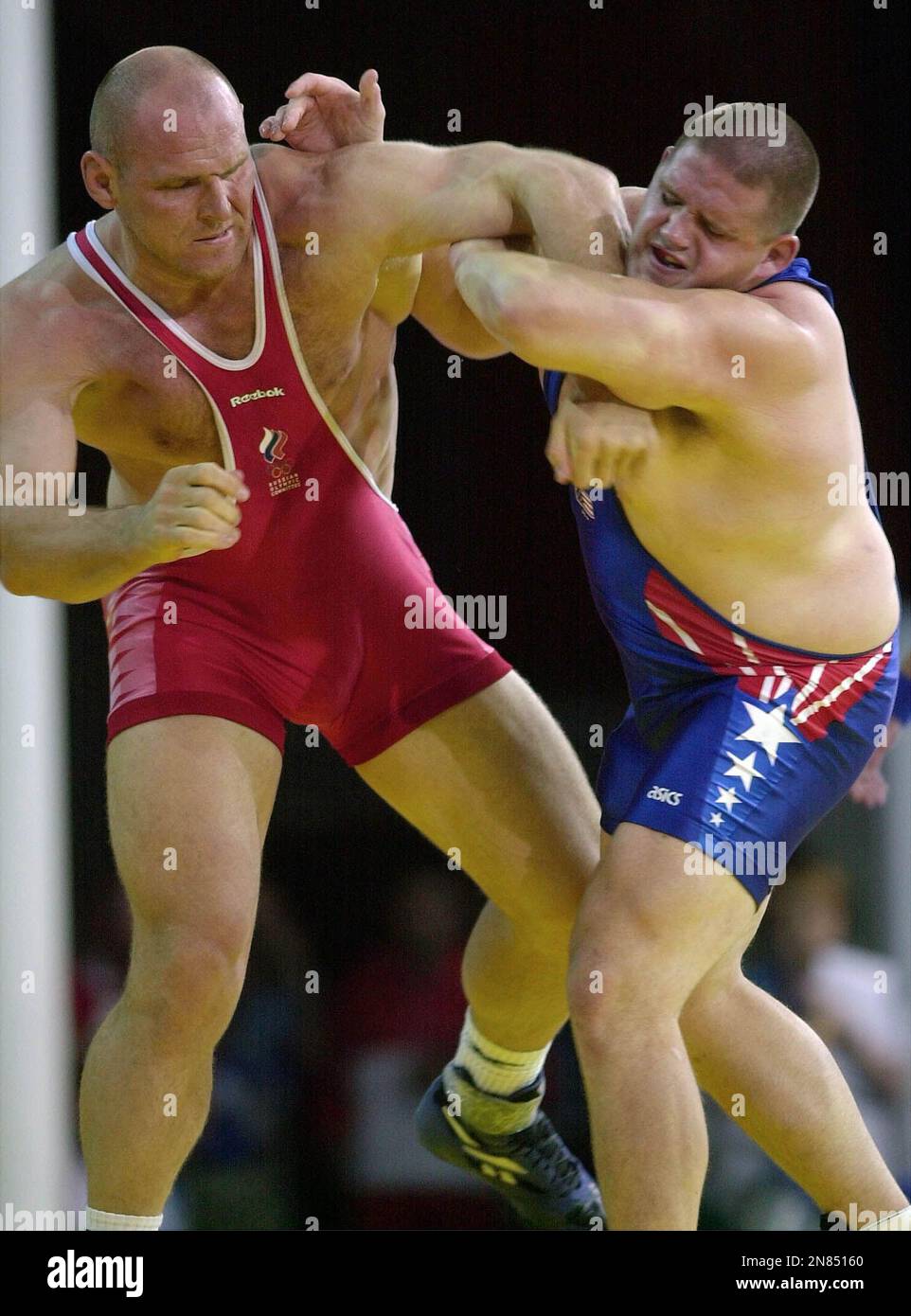 FILE - In this Sept. 27, 2000 file photo, Rulon Gardner, right, of the ...