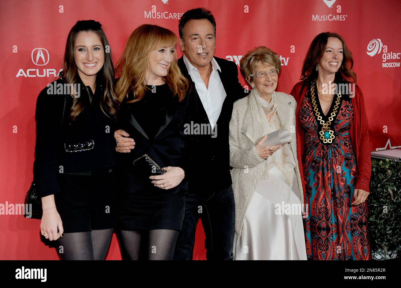 From left, Jessica Rae Springsteen, Patti Scialfa, Honoree Bruce Springsteen, Adele Ann ...