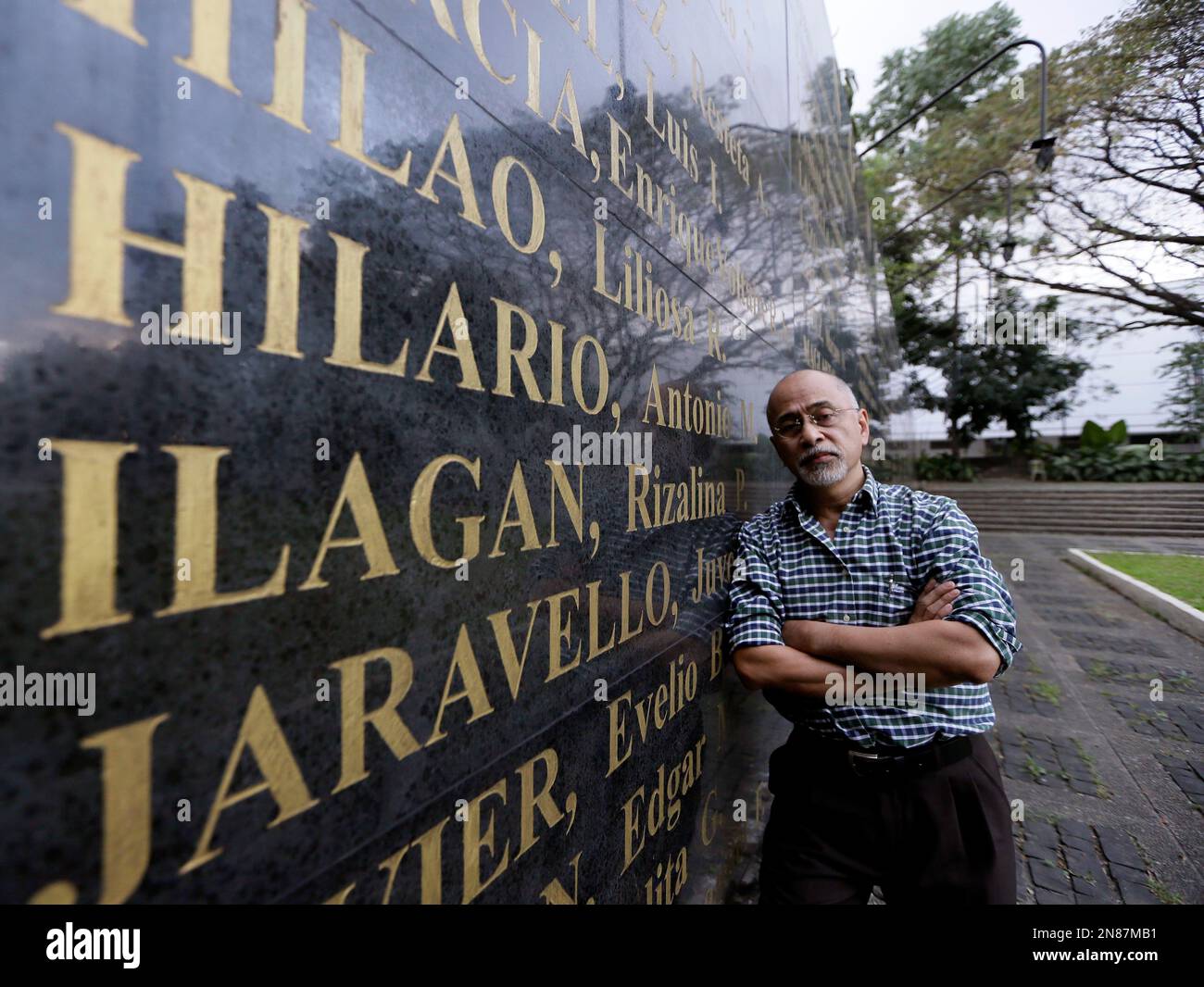 Filipino poet Bonifacio Ilagan, one of hundreds of activists imprisoned ...