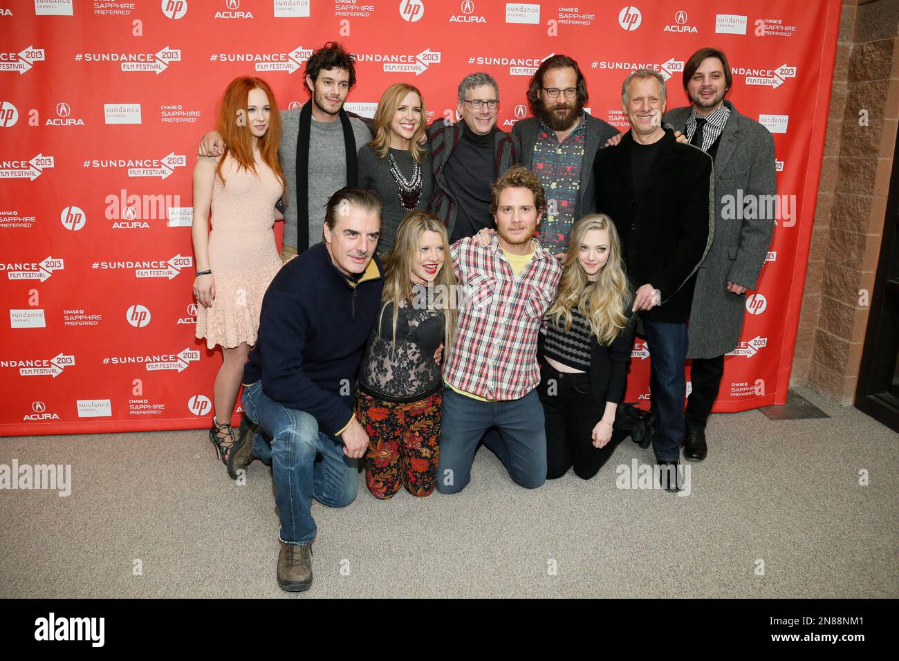 Clockwise from top left, actors Juno Temple and Adam Brody, producers ...