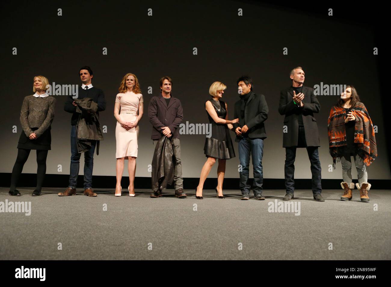 From left, actors Mia Wasikowska, Matthew Goode, Nicole Kidman, Dermot ...